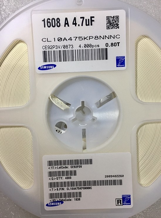 CL10A475KP8NNNC，贴片陶瓷电容4.7uF 10V X5R 0603