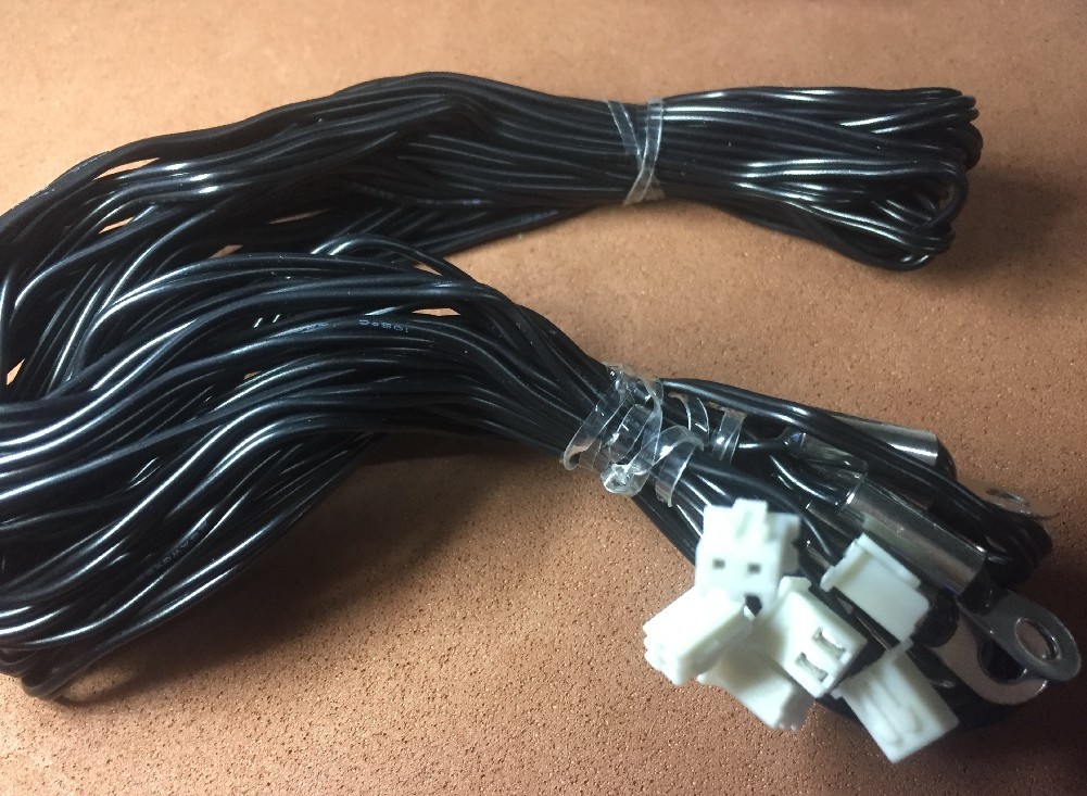 NTC thermistor 10K, 1% B = 3950 length 1m, one end with terminals, one ...