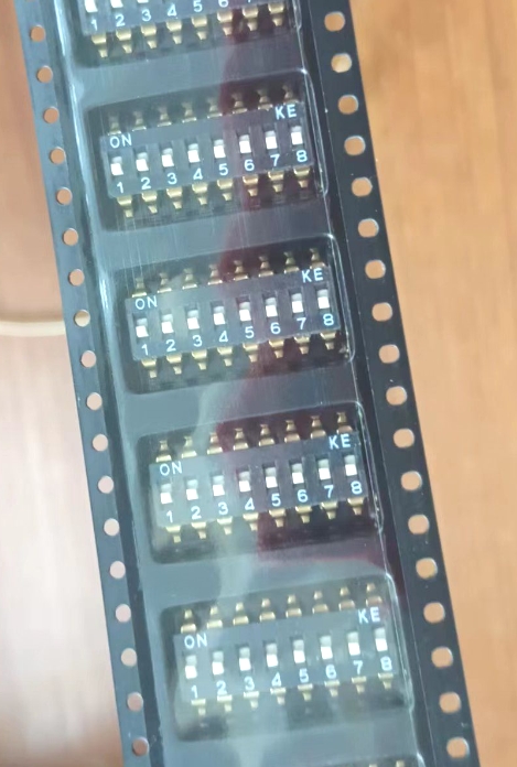 Slide Type SMT SMD Dip Switch, 2.54 mm Pitch 2 Row 16 Pin 8 Position