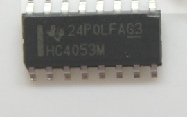 CD74HC4053M96，TI,SOP16,IC SWITCH SPDT X 3 130OHM