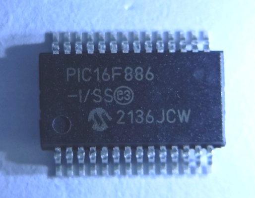 PIC16F886T-I/SS,PIC16F886-I/SS, MICROCHIP,SSOP28,IC MCU 8BIT 14KB FLASH